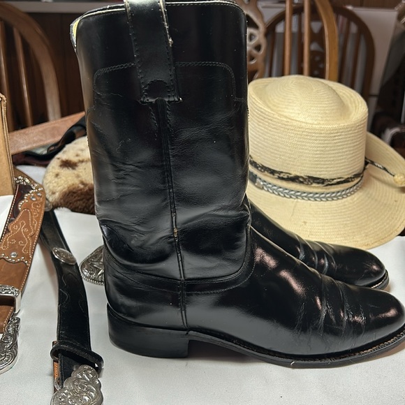 Tony Lama | Shoes | Ladies Black Tony Lama Ropers Size 6c These Boots ...